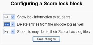 Development:Score lock - MoodleDocs