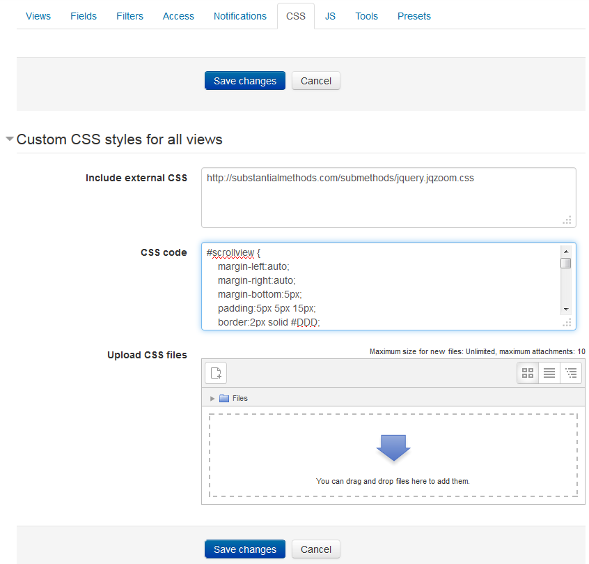 File:df-css-settings.png - MoodleDocs