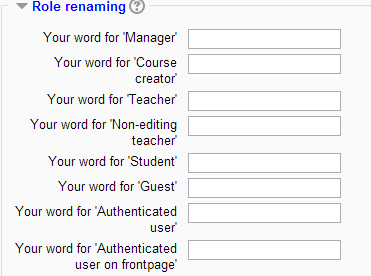 Course settings – MoodleDocs