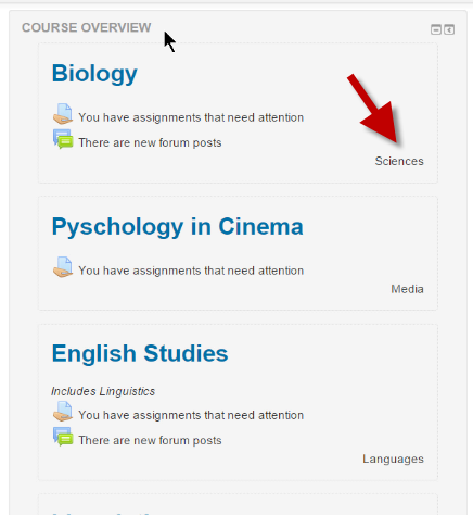 Course overview block - MoodleDocs