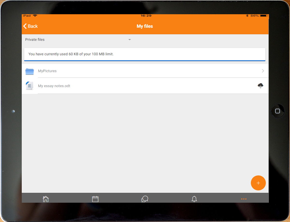 Datei:mobileprivatefiles.png – MoodleDocs