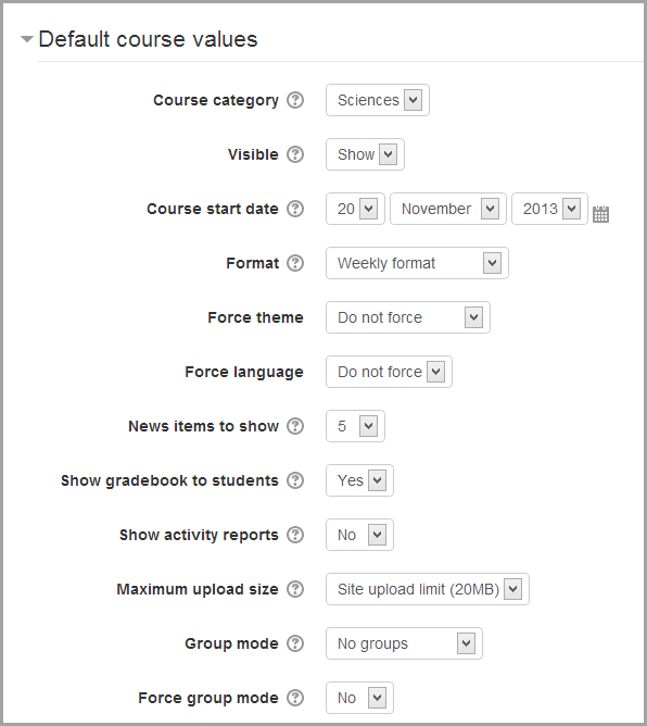 Adding a new course - MoodleDocs