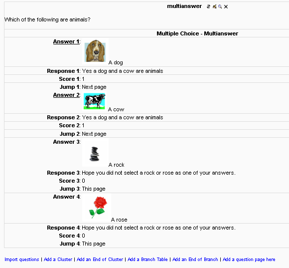 Multiple choice question (Lesson) - MoodleDocs