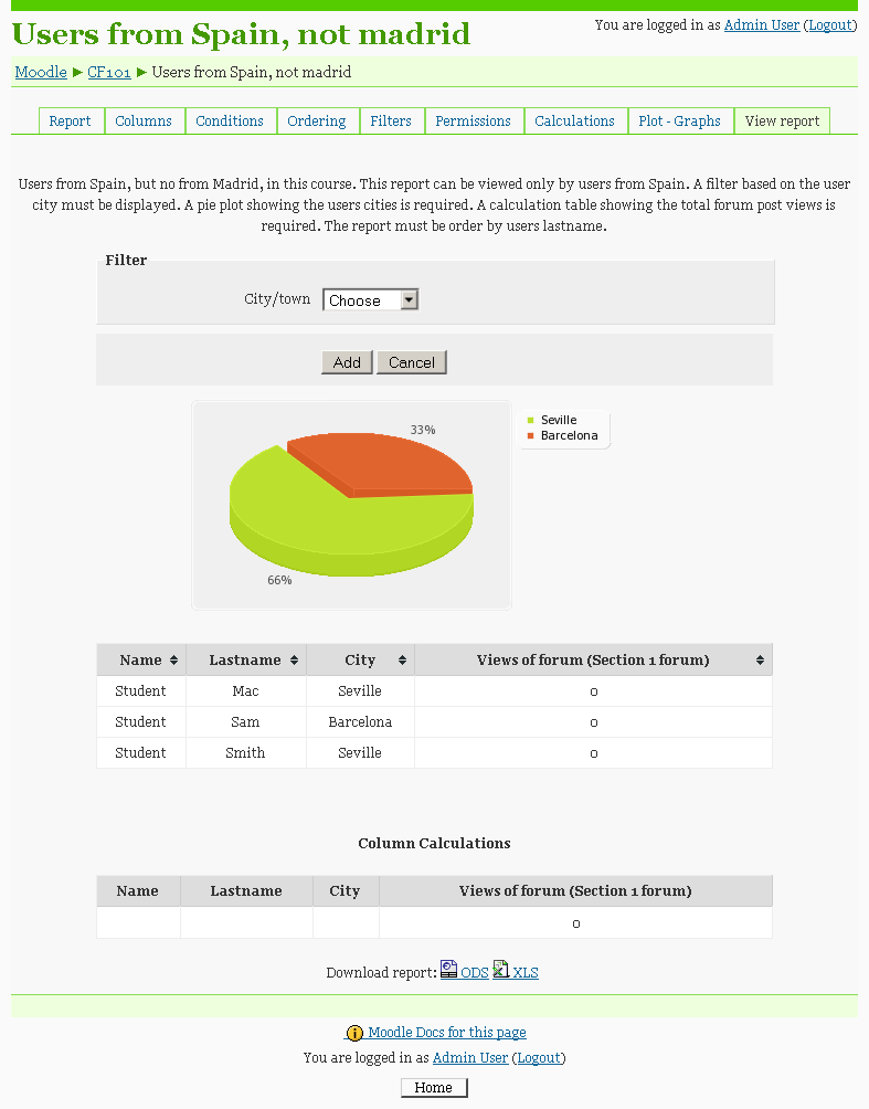 Configurable reports - MoodleDocs