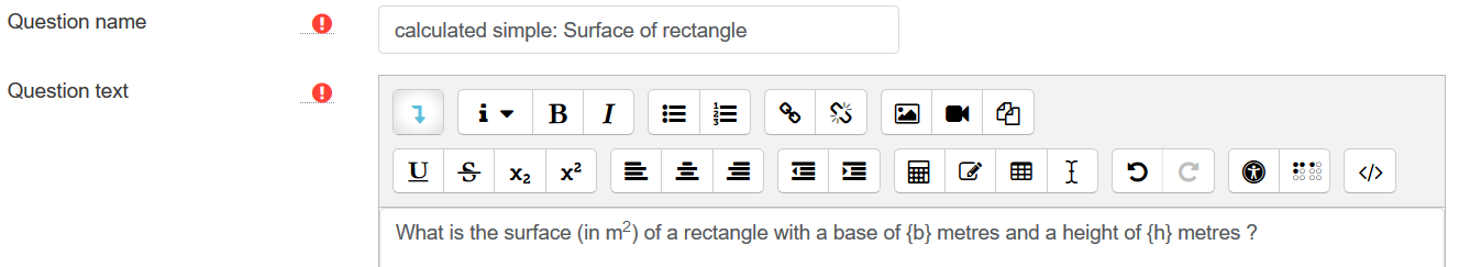 Simple calculated question type - MoodleDocs