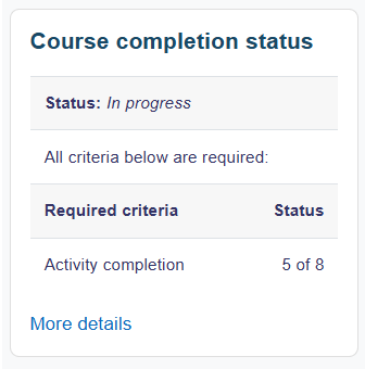 Tracking progress - MoodleDocs