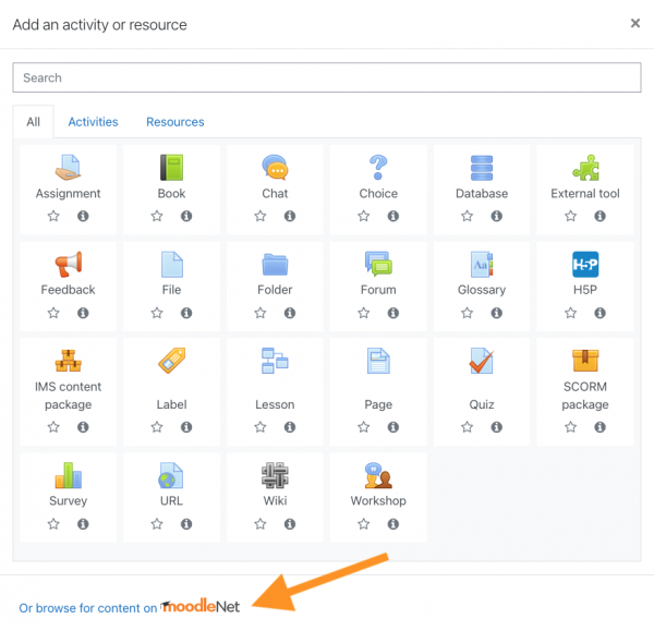 MoodleNet Integration - MoodleDocs